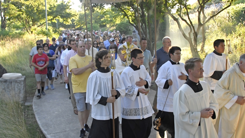 Eucharistic Pilgrimage participants celebrate, pray in St. John ...